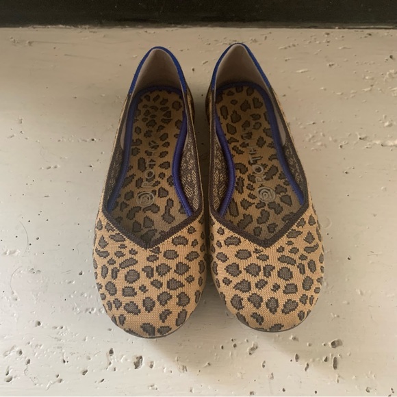 Rothy's | Shoes | Rothys Spotted Leopard Rounded Toe Flats | Poshmark